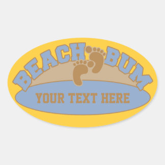 Beach Bum Stickers | Zazzle