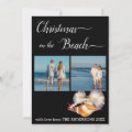 Custom Beach Christmas Seashells Collage Holiday Card | Zazzle