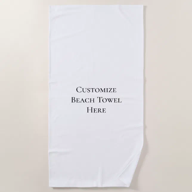 Custom Beach Towel Vacation Design Template Pool | Zazzle