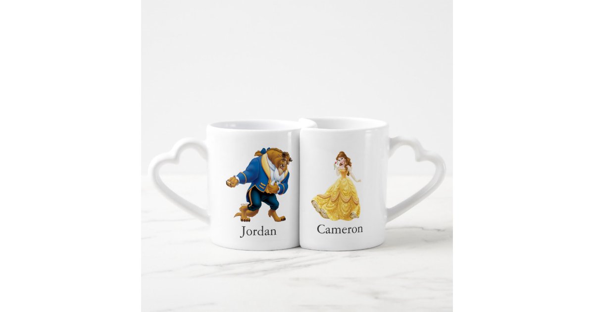 Custom Beauty and the Beast Dancing Couple Coffee Mug Set | Zazzle