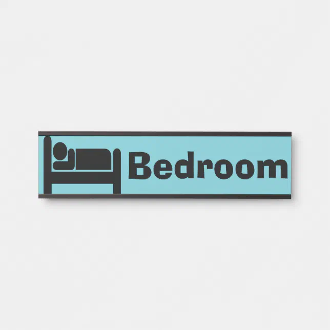 Custom Bedroom Door Name Plaque Door Sign | Zazzle