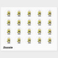 Custom Bee Lovers Hugging Each Other Classic Round Sticker | Zazzle