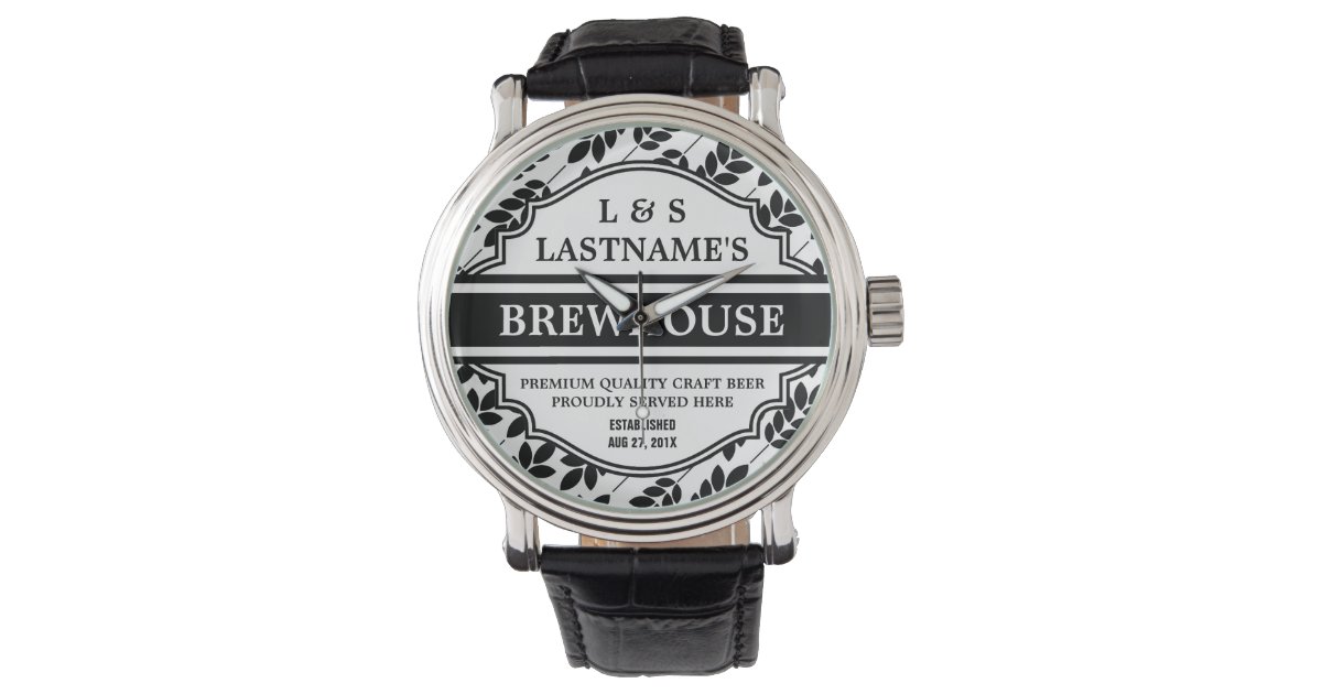Custom Beer Brewery Watch | Zazzle