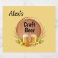 Custom Beer Label Set | Zazzle