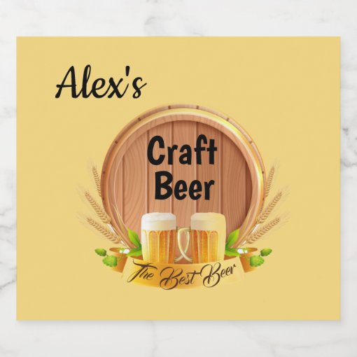 Custom Beer Label Set | Zazzle
