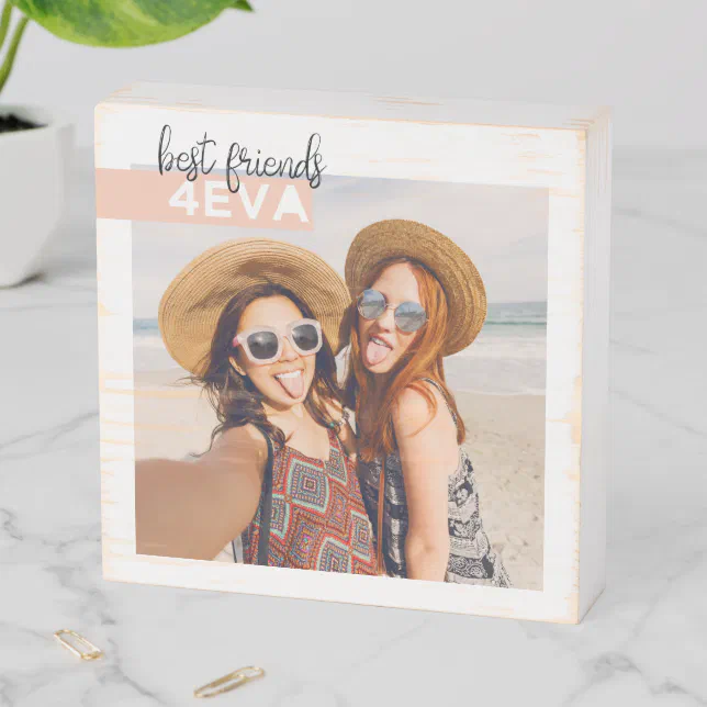 Custom Best Friend Photo Wooden Sign | Zazzle