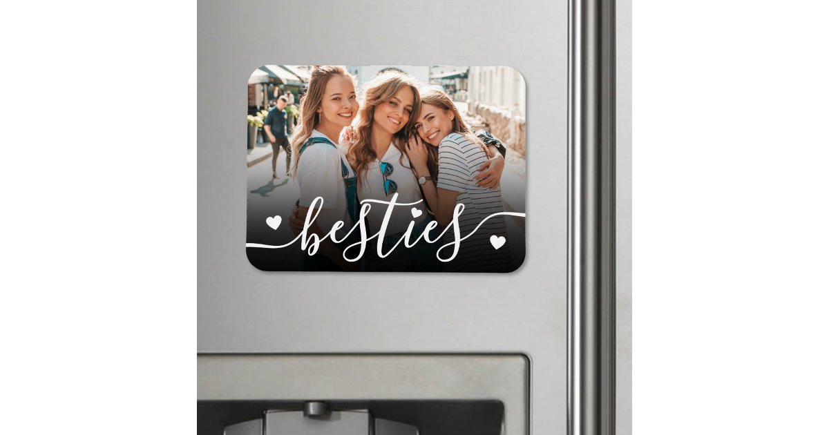 Custom Best Friends Photo Magnet | Zazzle