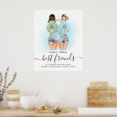 Custom Best Friends Quote Poster | Zazzle