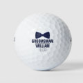 Custom Best Man Groomsman Navy Blue Wedding Golf Balls | Zazzle
