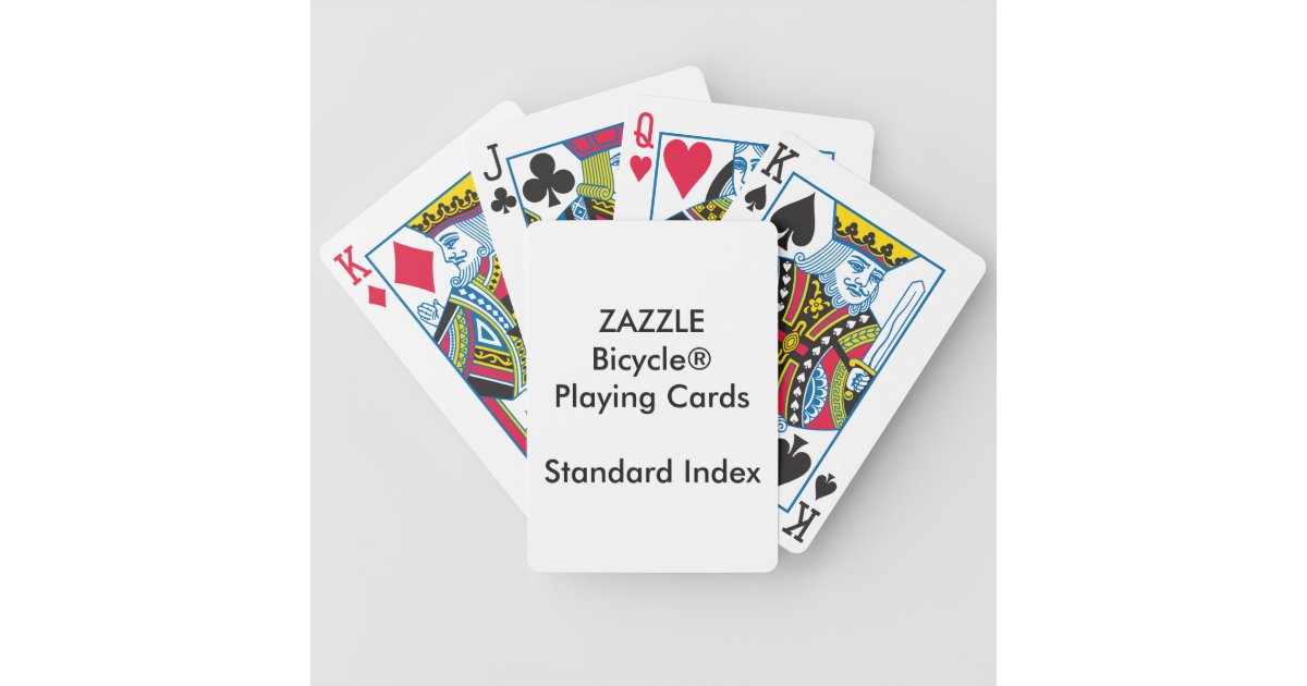Custom Bicycle® Standard Index Face Playing Cards | Zazzle.com