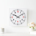 Custom Bilingual English/Chinese Numeral Character Square Wall Clock ...