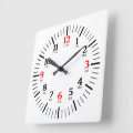 Custom Bilingual English/Chinese Numeral Character Square Wall Clock ...