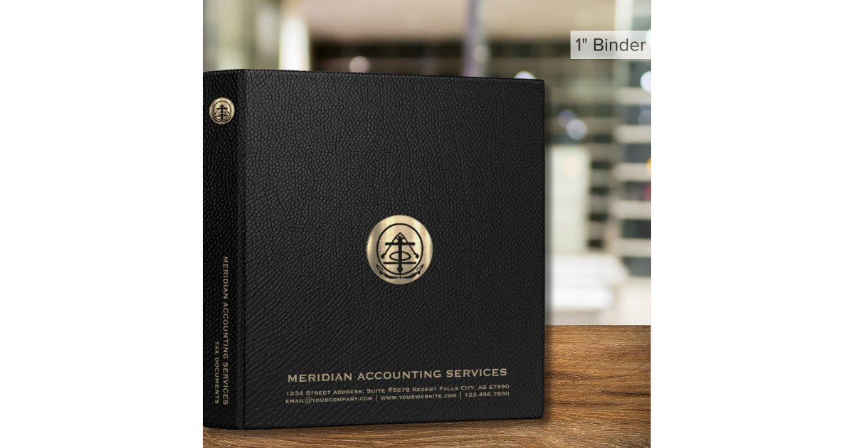 Custom Binder for Accounting Firms | Zazzle
