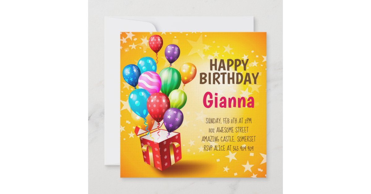 Custom Birthday card | Zazzle