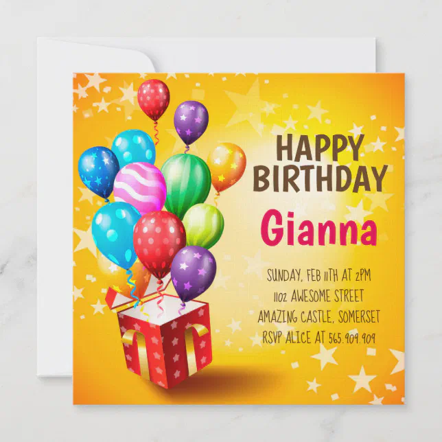 Custom Birthday card | Zazzle