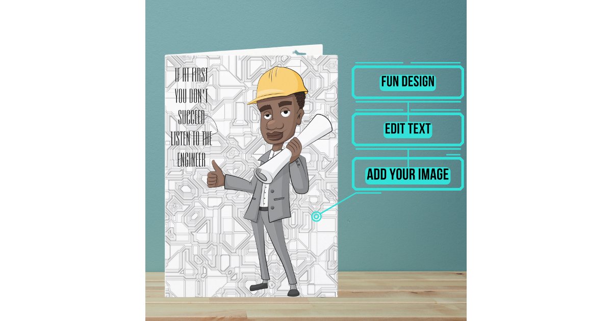 Custom Birthday Card for an Engineer | Zazzle