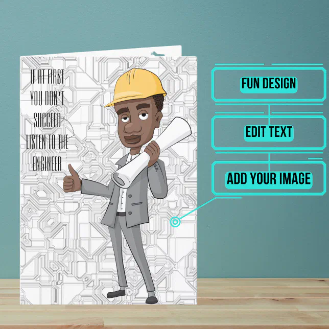 Custom Birthday Card for an Engineer | Zazzle