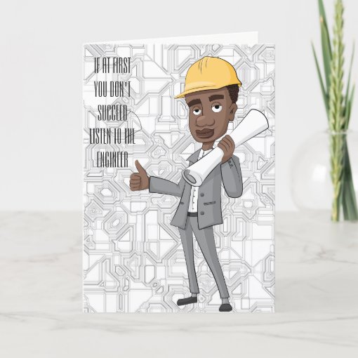 Custom Birthday Card for an Engineer | Zazzle