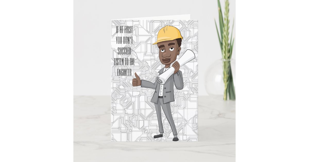 Custom Birthday Card for an Engineer | Zazzle