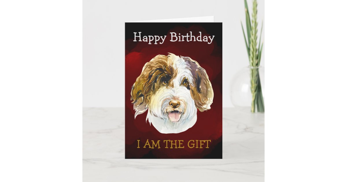 Custom Birthday Card from your Australian Doodle | Zazzle