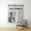 Custom Birthday Newspaper Backdrop with Photo | Zazzle