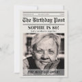 Custom Birthday Newspaper Magazine Cover Invitation | Zazzle