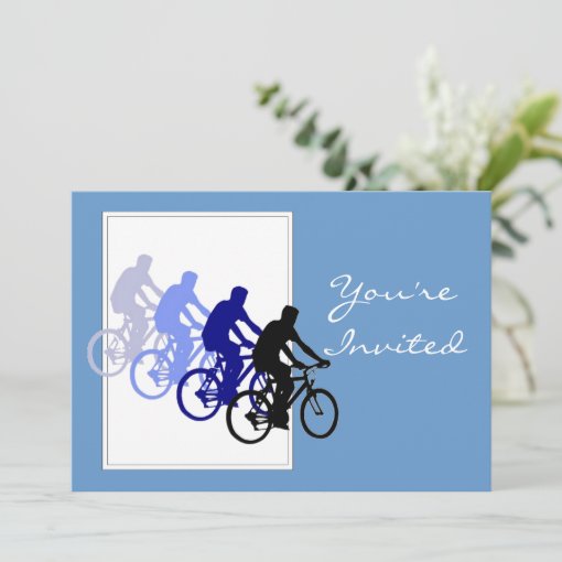 Custom Birthday Party, Bike, Cycle, Biking Invitation | Zazzle