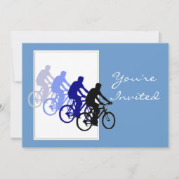 Custom Birthday Party, Bike, Cycle, Biking Invitation | Zazzle