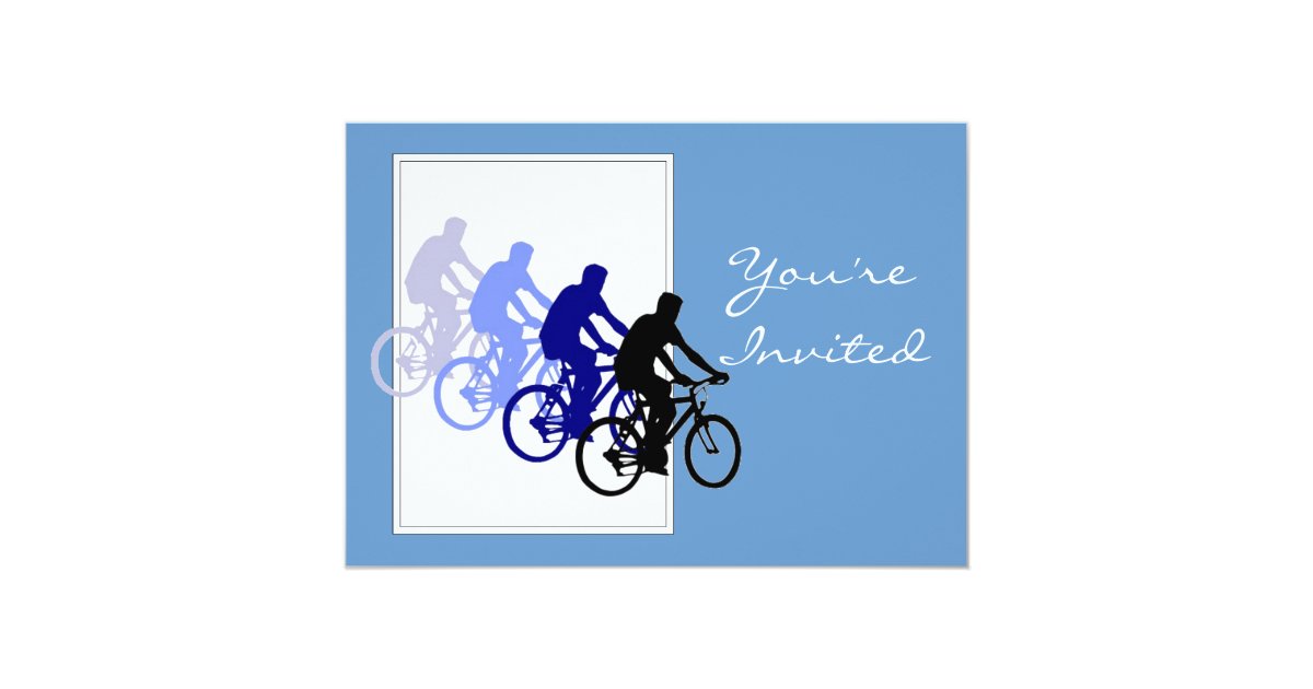 Custom Birthday Party, Bike, Cycle, Biking Invitation | Zazzle.com