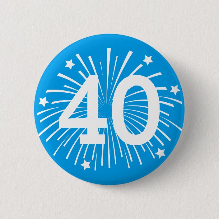 Custom Birthday party celebration badge pin button | Zazzle.com