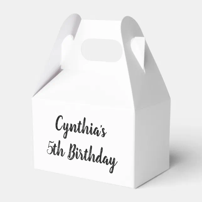 Custom Birthday Party Favor Boxes | Zazzle