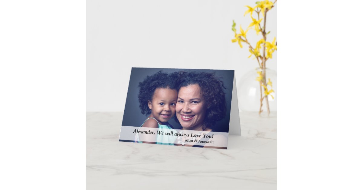 Custom Birthday Photo Card | Zazzle