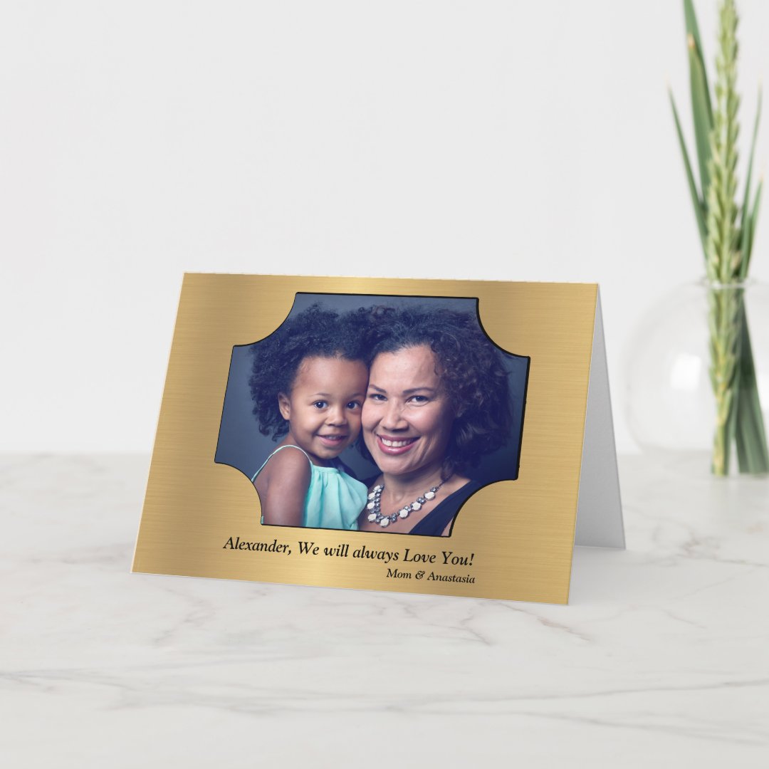 Custom Birthday Photo Personalize Card | Zazzle