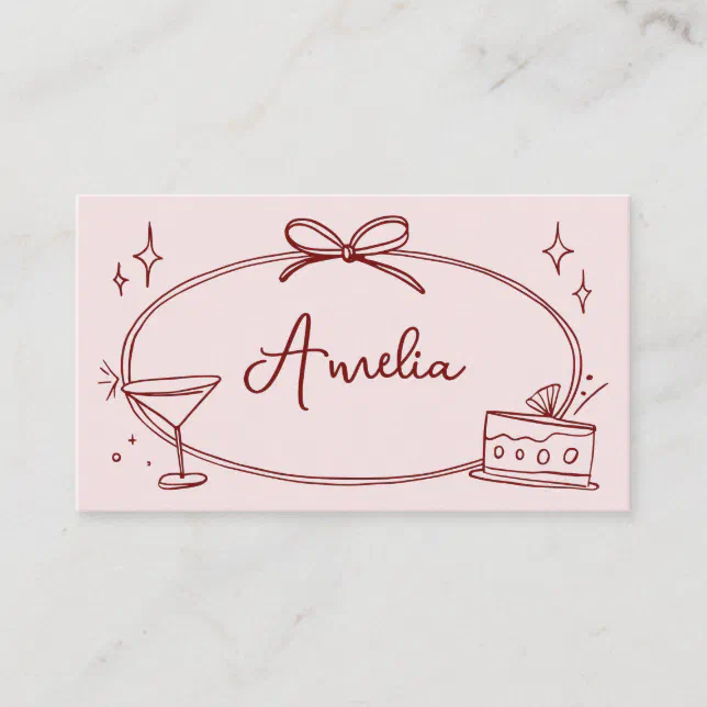 Custom birthday place card | Zazzle