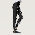 Custom BLACK ALL OVER PRINT YOGA PANTS | Zazzle