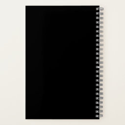 Custom Black Business Logo and Employee Name Notebook | Zazzle