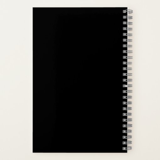 Custom Black Business Logo and Employee Name Notebook | Zazzle