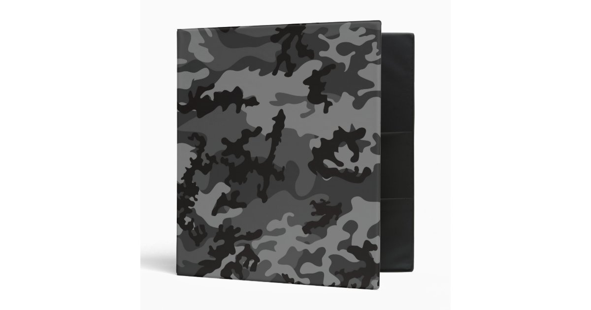 Custom Black Camo School Binder | Zazzle