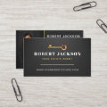 Custom Black + Golden key Realtors Luxury Modern Business Card | Zazzle