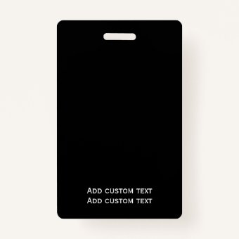 custom black photo employee badge ID qr code | Zazzle