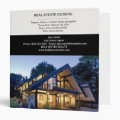 Custom Black Real Estate Closing 3 Ring Binder | Zazzle