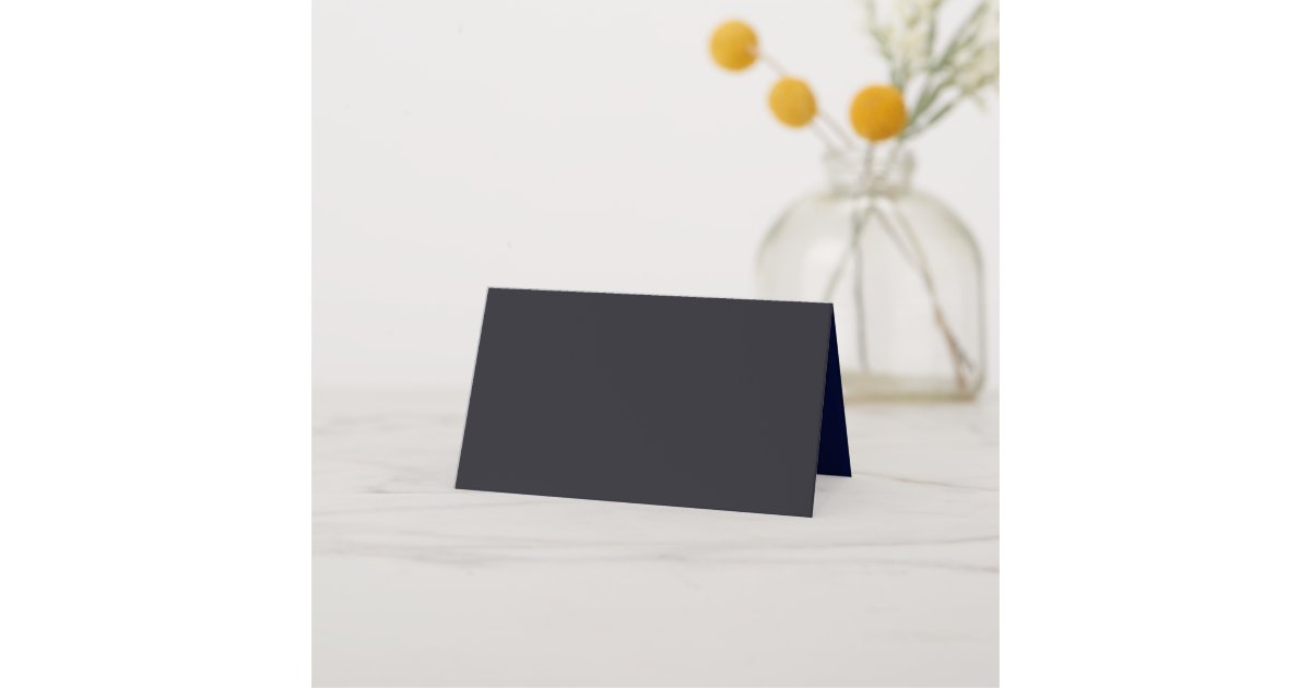 Custom black simple Design Add Photo or Text Place Card | Zazzle