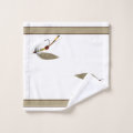 Custom Black White Tan Fly Fishing Flies Coastal Bath Towel Set | Zazzle