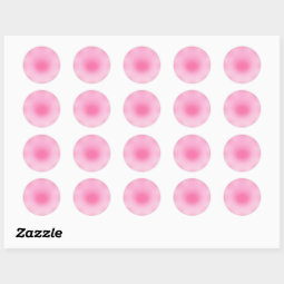 Custom Blank Blush Pink Trendy Template Classic Ro Classic Round ...