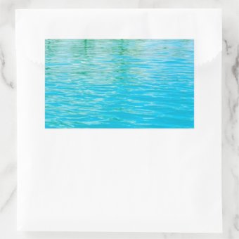 Custom Blank Sea Water Template Blue Green Rectangular Sticker | Zazzle