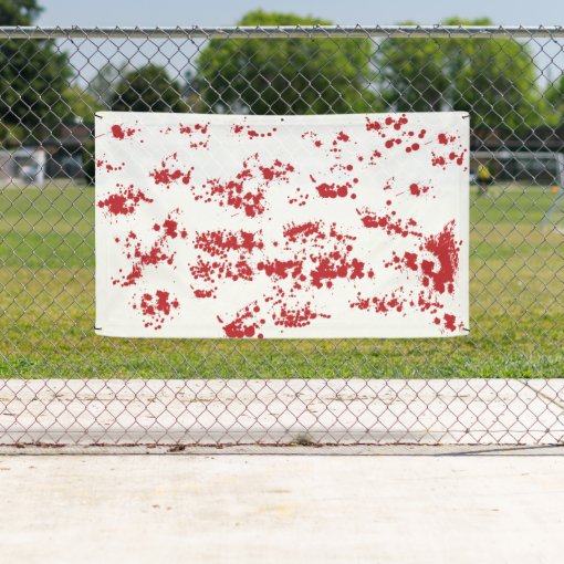CUSTOM BLOOD SPATTER BANNER | Zazzle