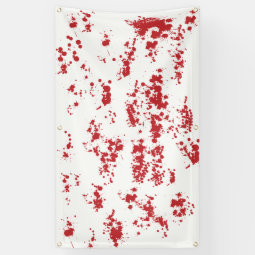 CUSTOM BLOOD SPATTER BANNER | Zazzle