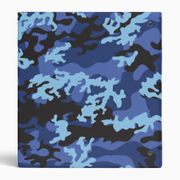 Custom Blue Camo School Binder | Zazzle
