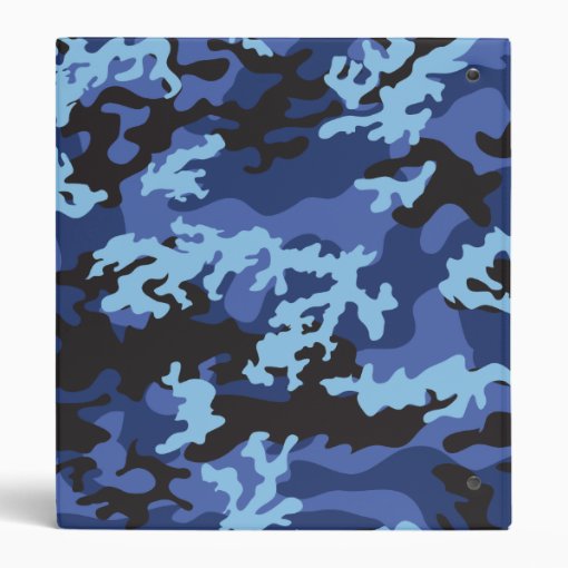Custom Blue Camo School Binder | Zazzle