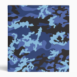 Custom Blue Camo School Binder | Zazzle